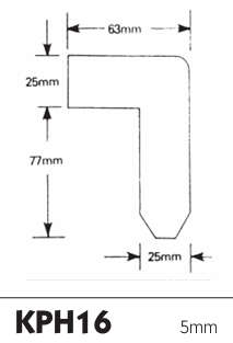 Heavy-Duty Steel Corner Joint – KPH16 (63 × 77 × 25 mm, 5 mm Thick ...