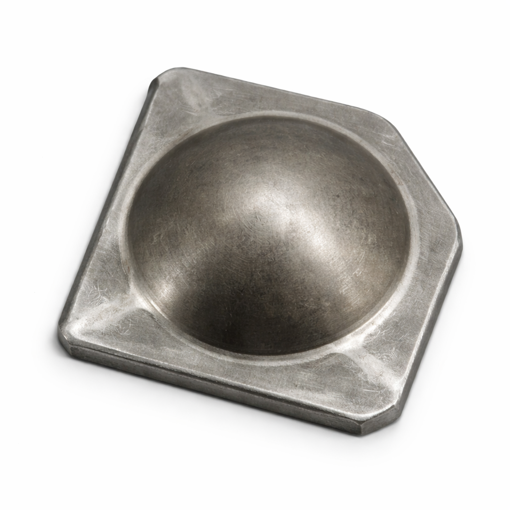 Square Steel Pallet Feet – KPF34 (102×102 mm, 25 mm Height) - Kirmell Ltd