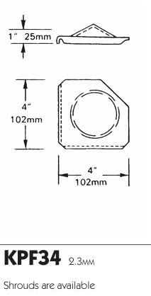 Square Steel Pallet Feet – KPF34 (102×102 mm, 25 mm Height) - Kirmell Ltd